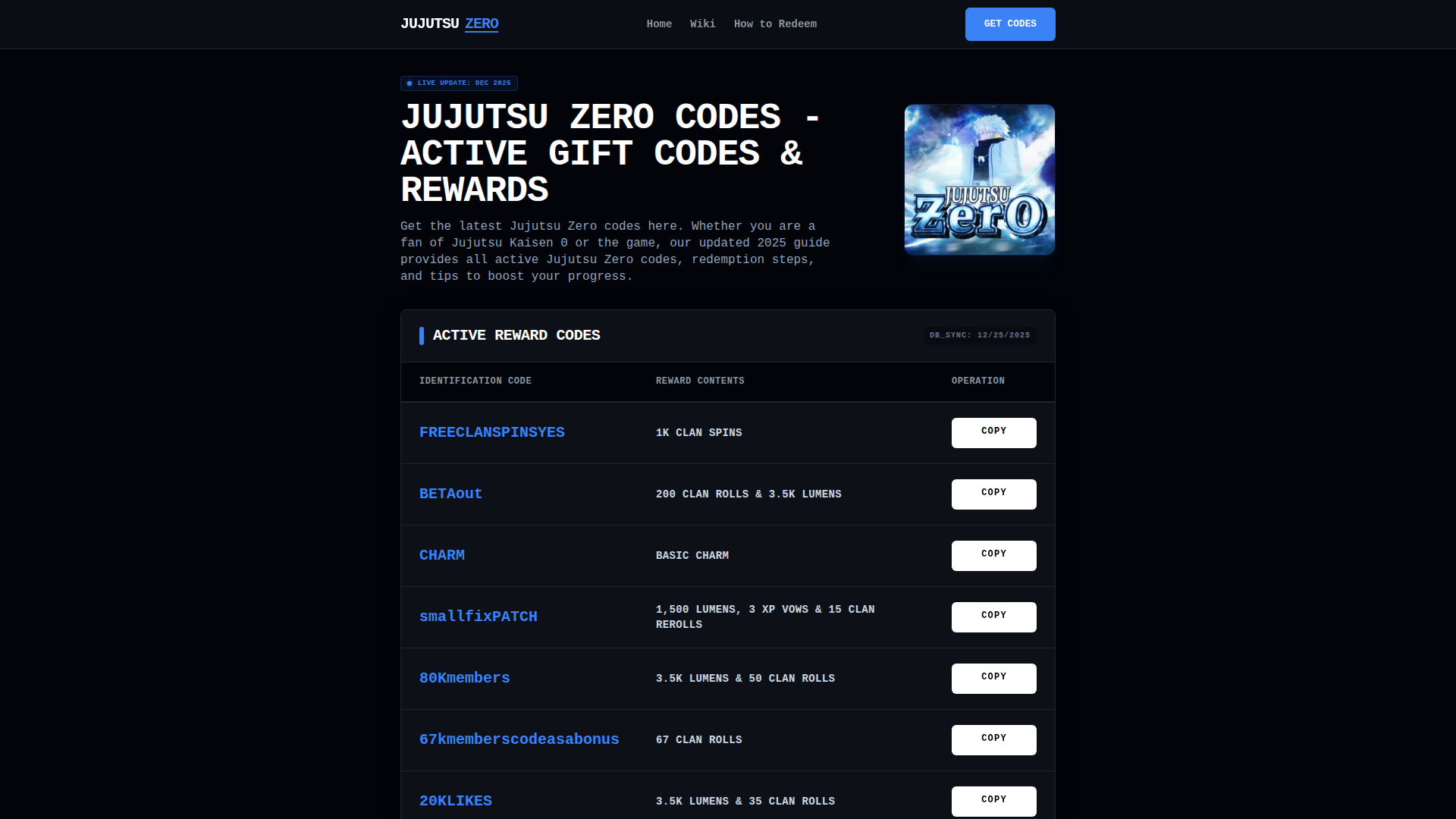 Jujutsu Zero Codes: Active Rewards | ShowMeBest.ai