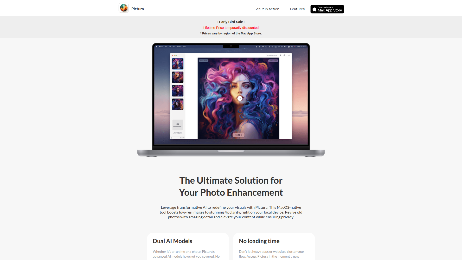 Pictura: AI Photo Enhancer for MacOS | ShowMeBest.ai