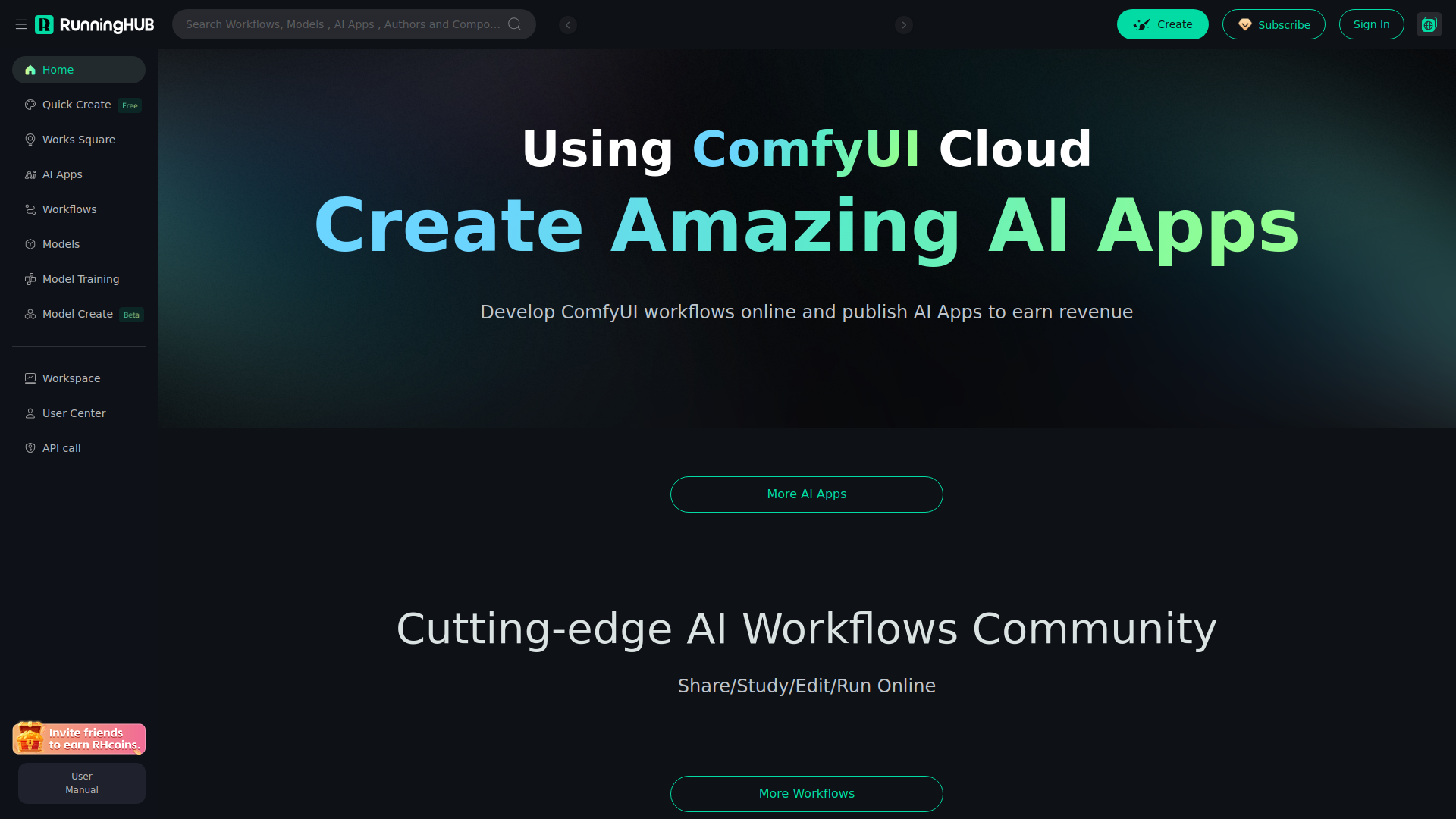 RunningHub: Cloud Platform for AI Workflow Creation | ShowMeBest.ai